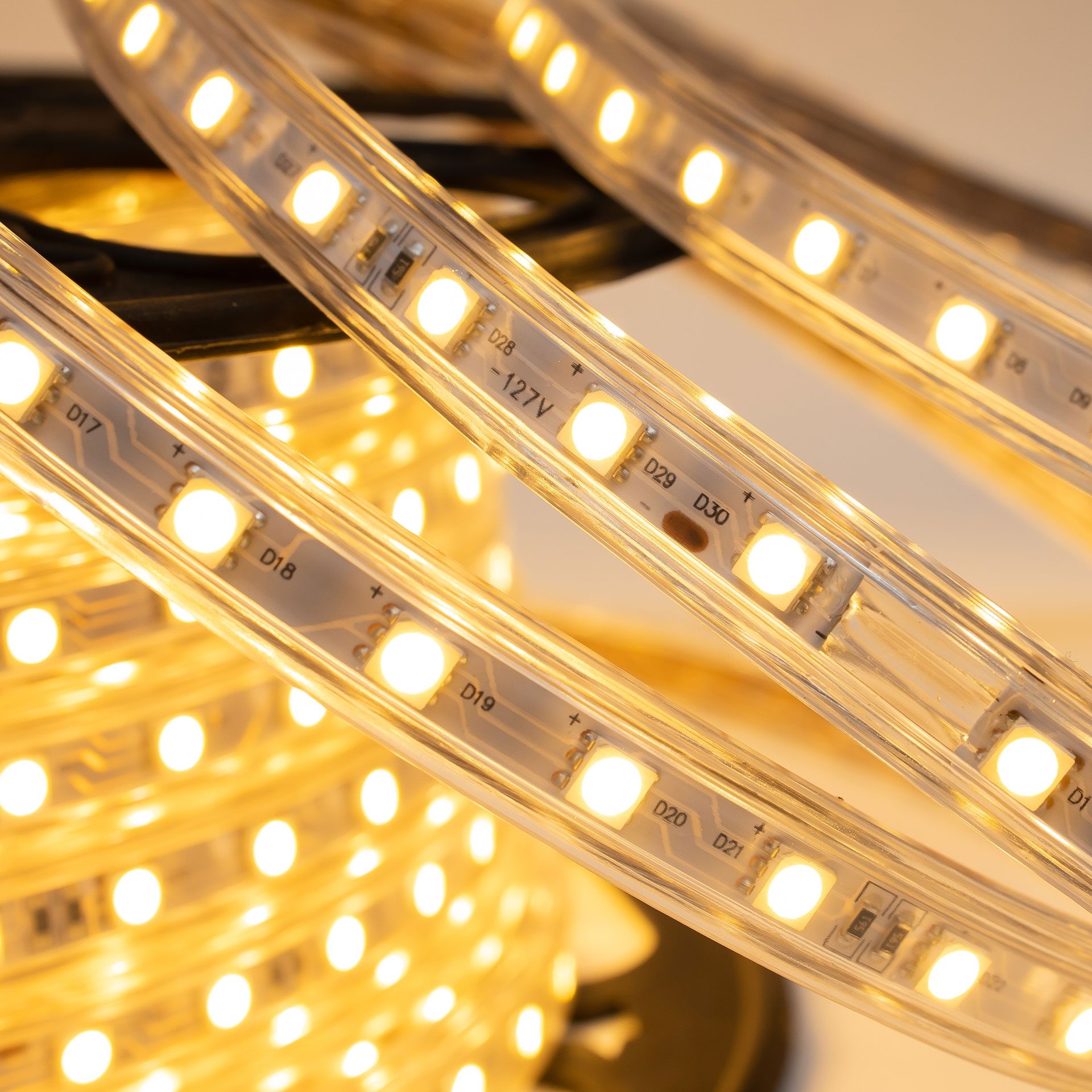Manguera Flexible 60 Leds X Metro, 5050 SMD, Exterior 25 Metros tono ...